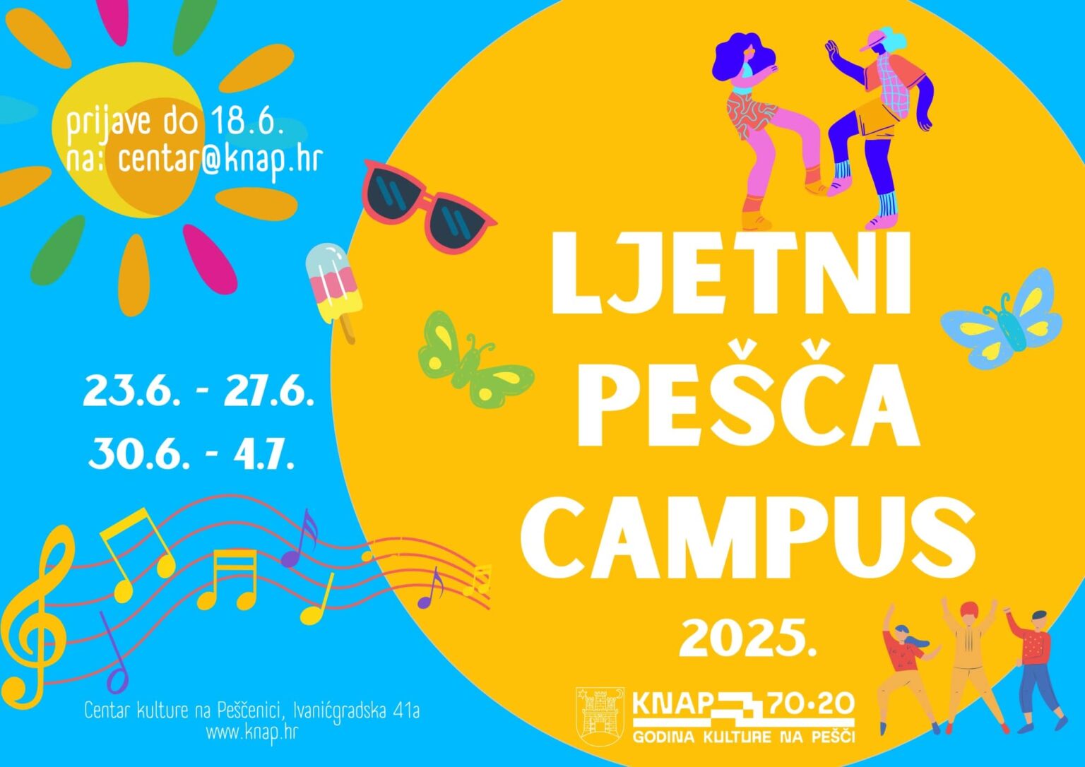LJETNI PEŠČA CAMPUS 2025. – POPUNJENO – Centar